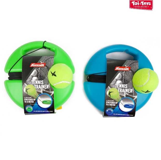 ADRENIX Tennis trainer with ball on stretchy rope 2 assorted+