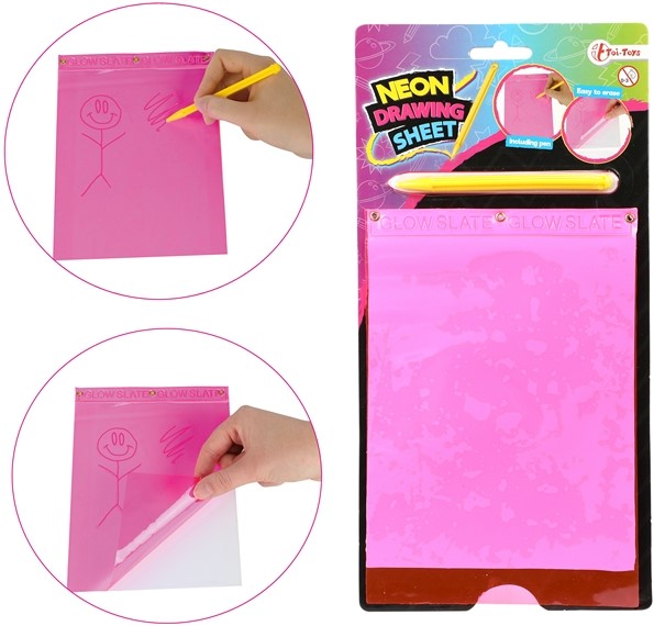 Magic doodle drawing sheet A5 - neon