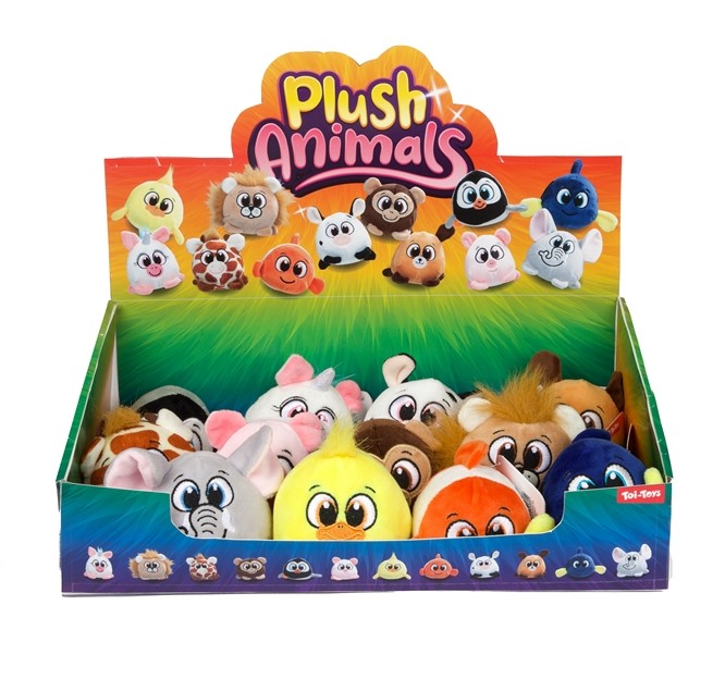 PLUSH Plush ball animal -Cutest Eyes- 8cm 12 assorted(DB)