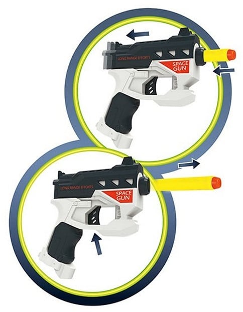 FOAM STRIKE X Gun Nano Blaster+ 3 Foam Arrows 19x20cm